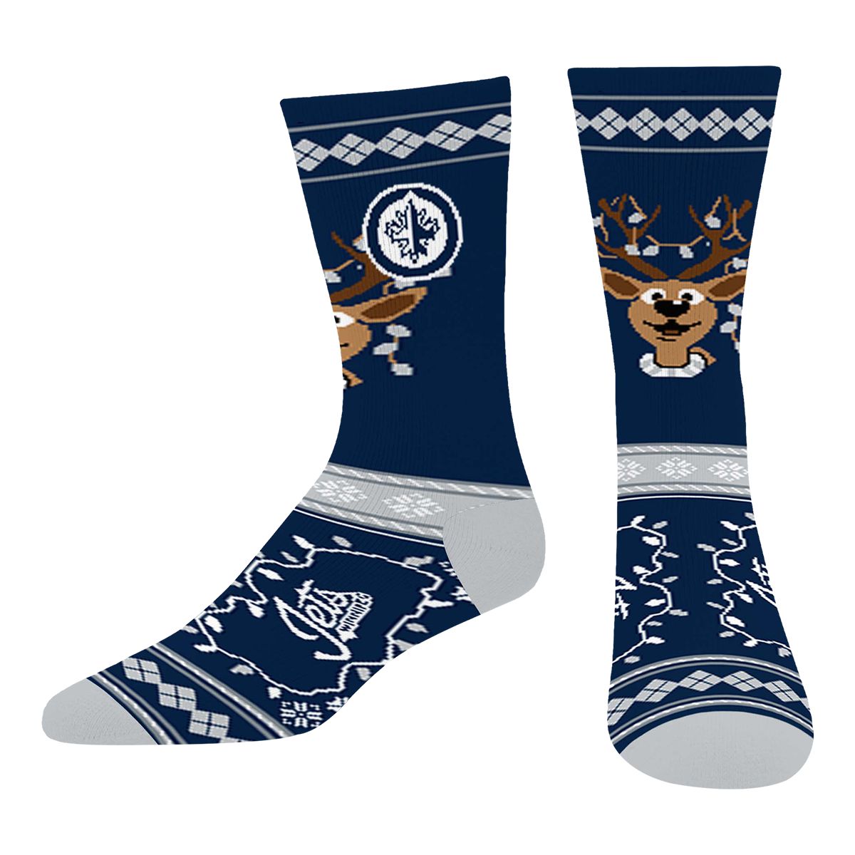 Winnipeg Jets Norm Smiley NHL Team Christmas Socks | SportChek