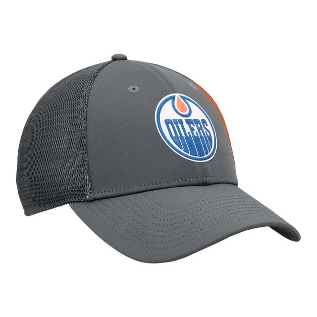 Edmonton Oilers Fanatics Authentic Pro Home Ice Struct Trucker Cap ...