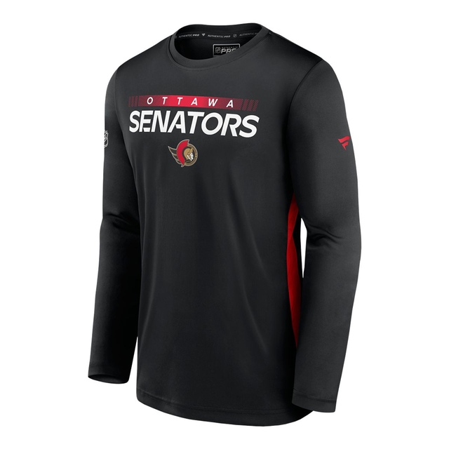 Ottawa Senators Fanatics Authentic Pro Rink Tech Long Sleeve Shirt ...