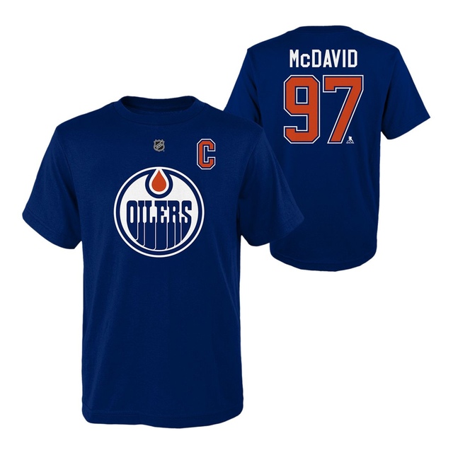 Youth Edmonton Oilers Outerstuff Connor McDavid Player T Shirt | SportChek