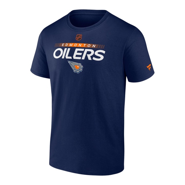 Edmonton Oilers Fanatics Authentic Pro Reverse Retro Cotton T Shirt ...
