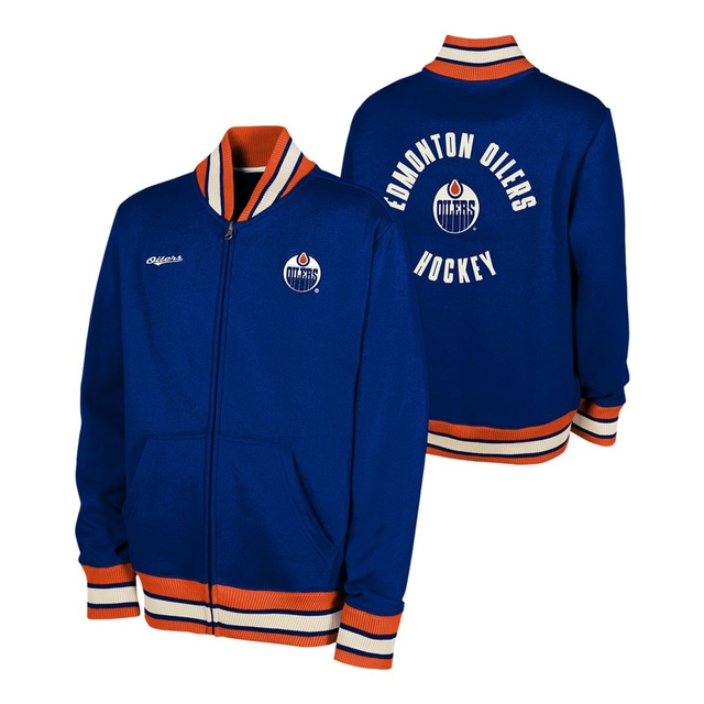 Youth Edmonton Oilers Outerstuff All-Time Favorite Full Zip Jacket ...