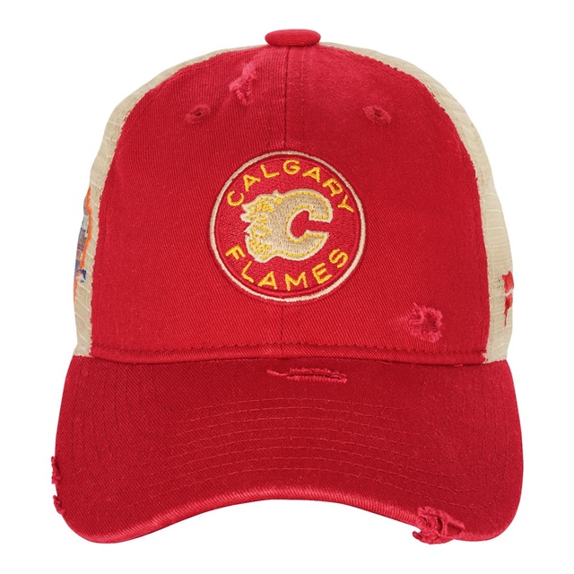 Youth Calgary Flames Outerstuff NHL AP Heritage Classic Meshback Cap ...