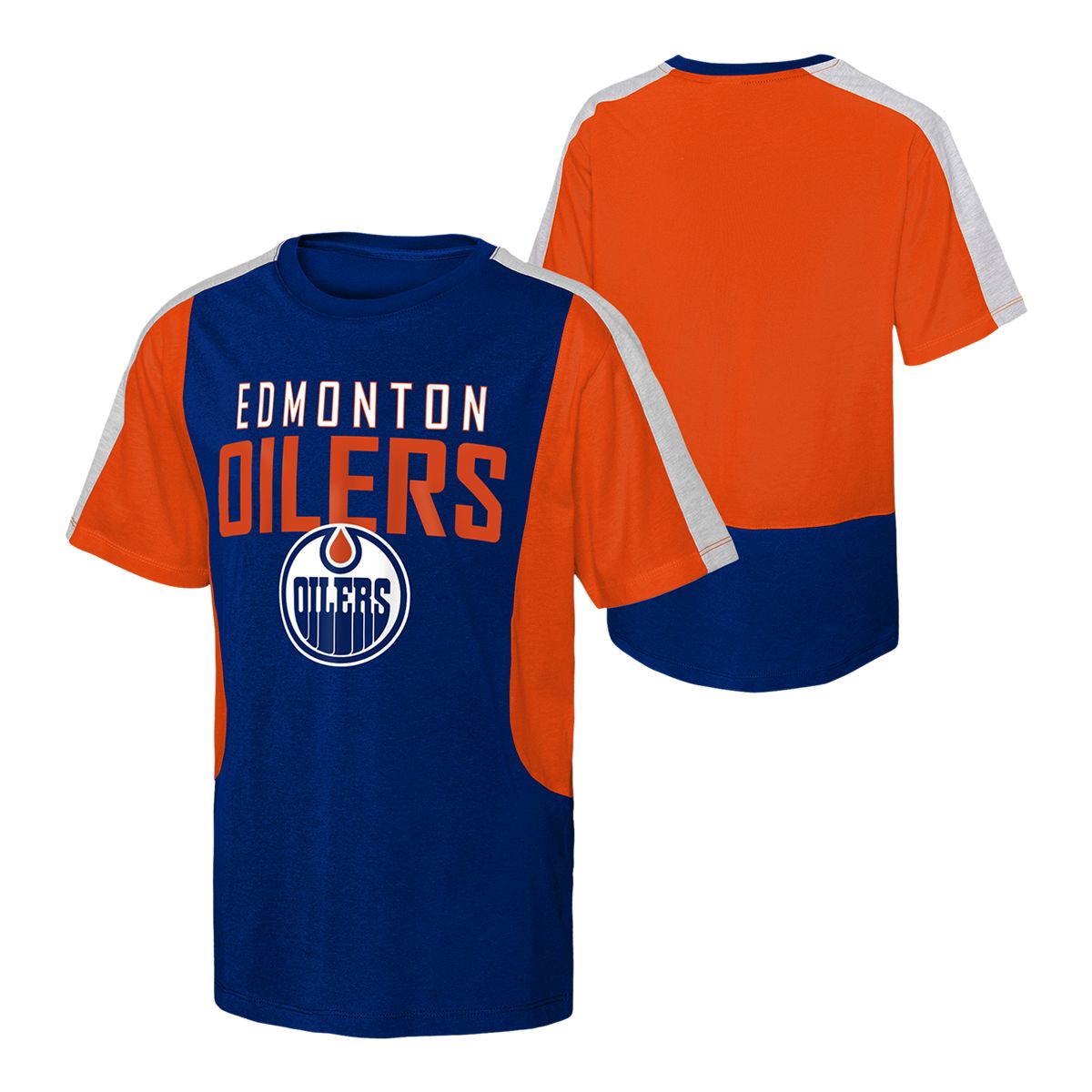 Youth Edmonton Oilers NHL Compelling Slapshot T Shirt | SportChek