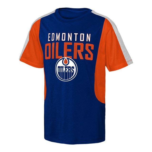 Youth Edmonton Oilers NHL Compelling Slapshot T Shirt | SportChek