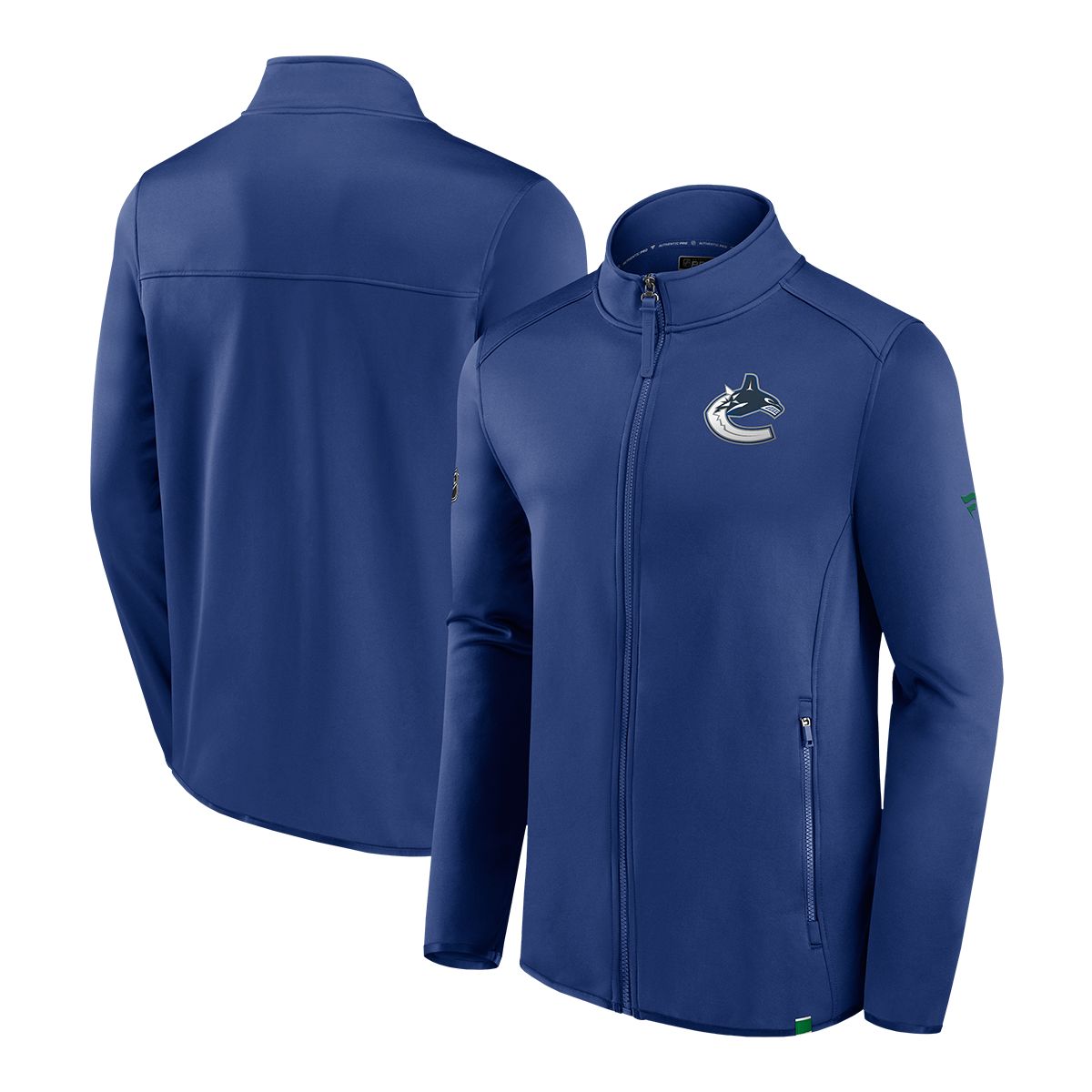 Vancouver Canucks Fanatics Authentic Pro Rink Fleece Full Zip Jacket ...