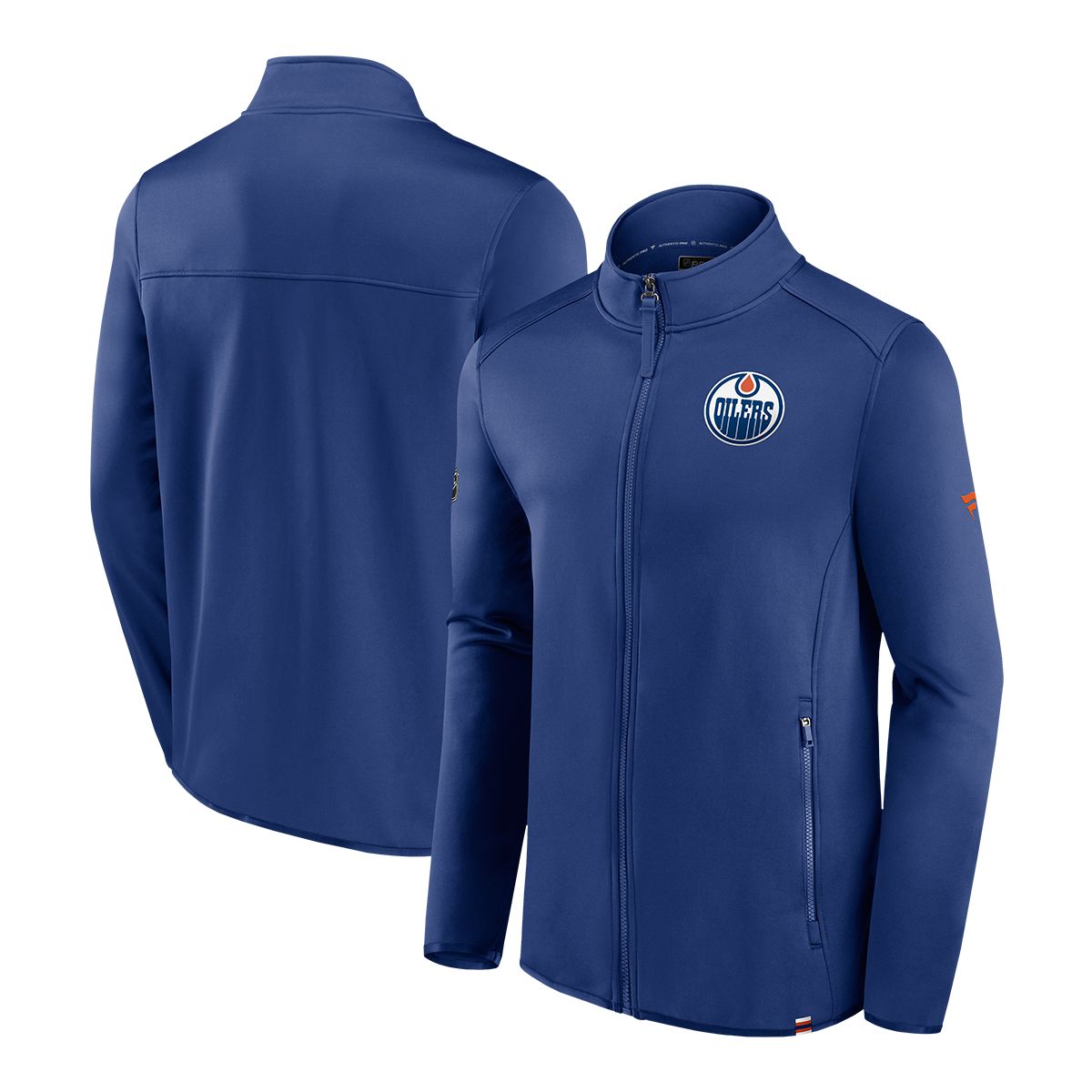 Edmonton Oilers Fanatics Authentic Pro Rink Fleece Full Zip Jacket ...