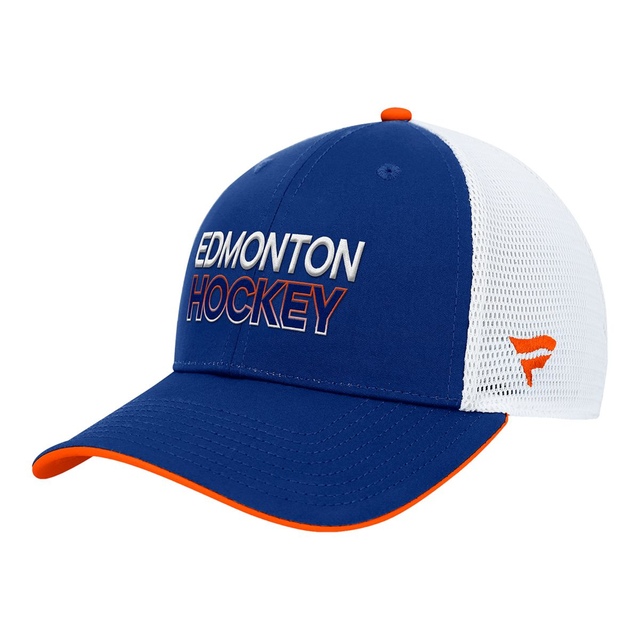 Edmonton Oilers Fanatics Authentic Pro Rink Structured Trucker Cap ...