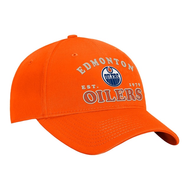 Edmonton Oilers Fanatics Heritage Unstructured Adjustable Buckle Cap ...
