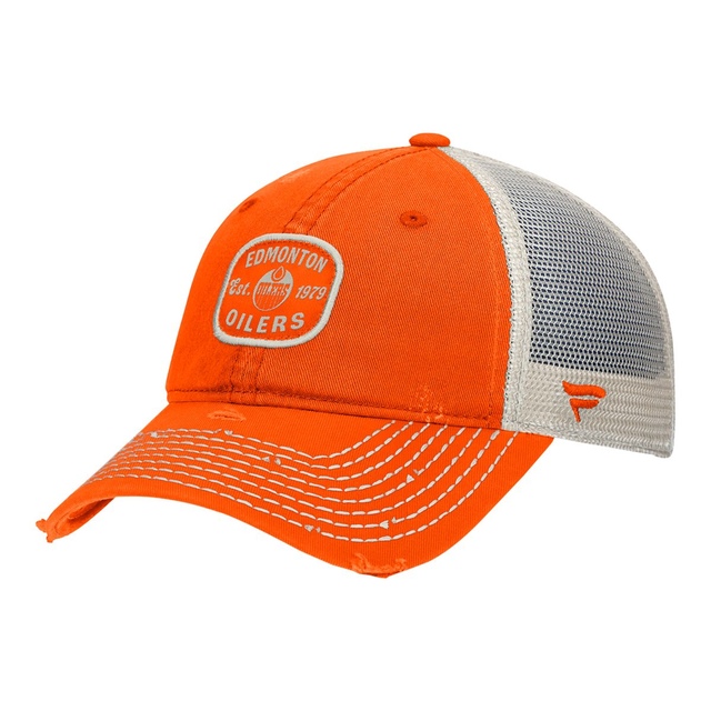 Edmonton Oilers Fanatics Heritage Unstructured Trucker Cap | SportChek