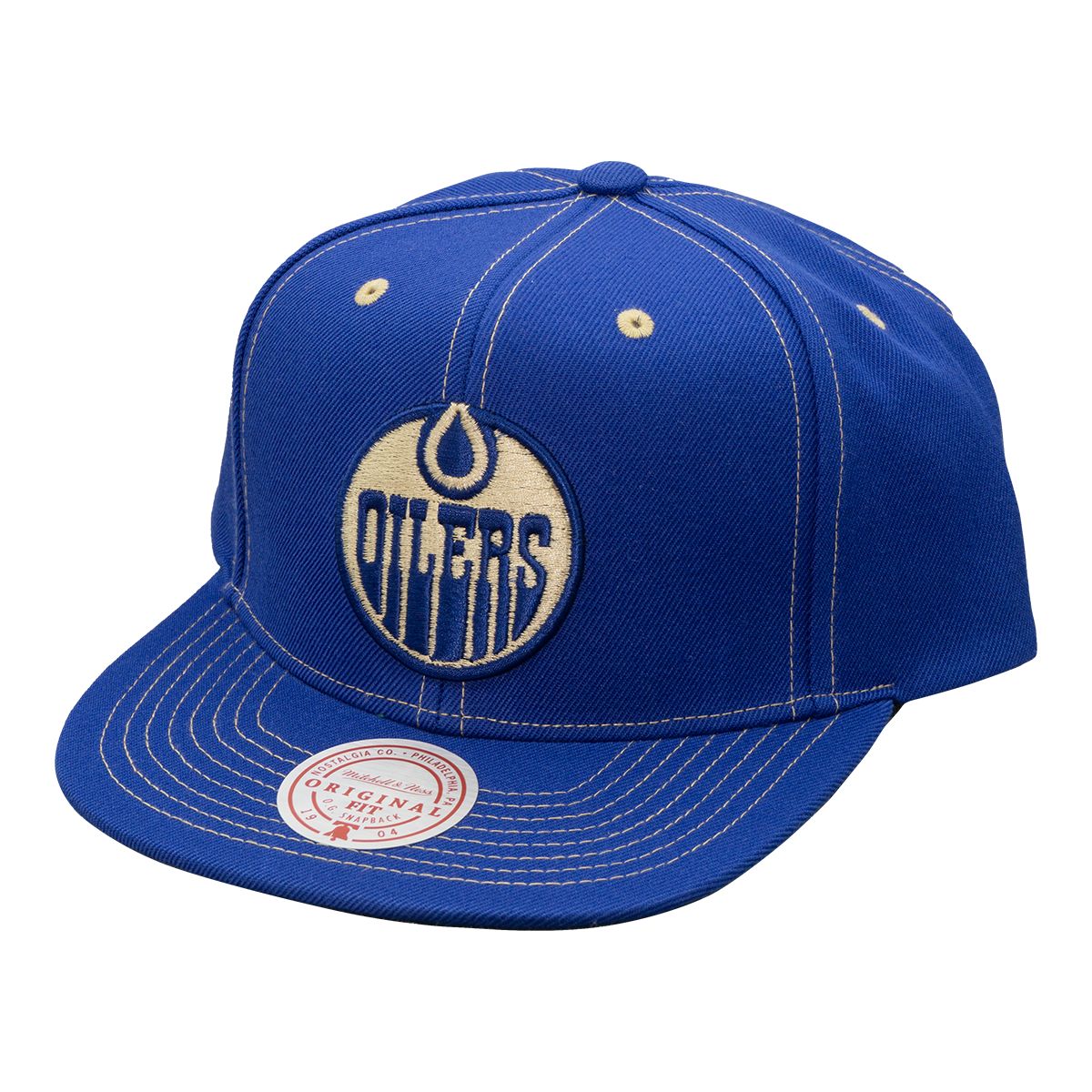 Edmonton Oilers Mitchell & Ness Contrast Natural Snapback Cap | SportChek
