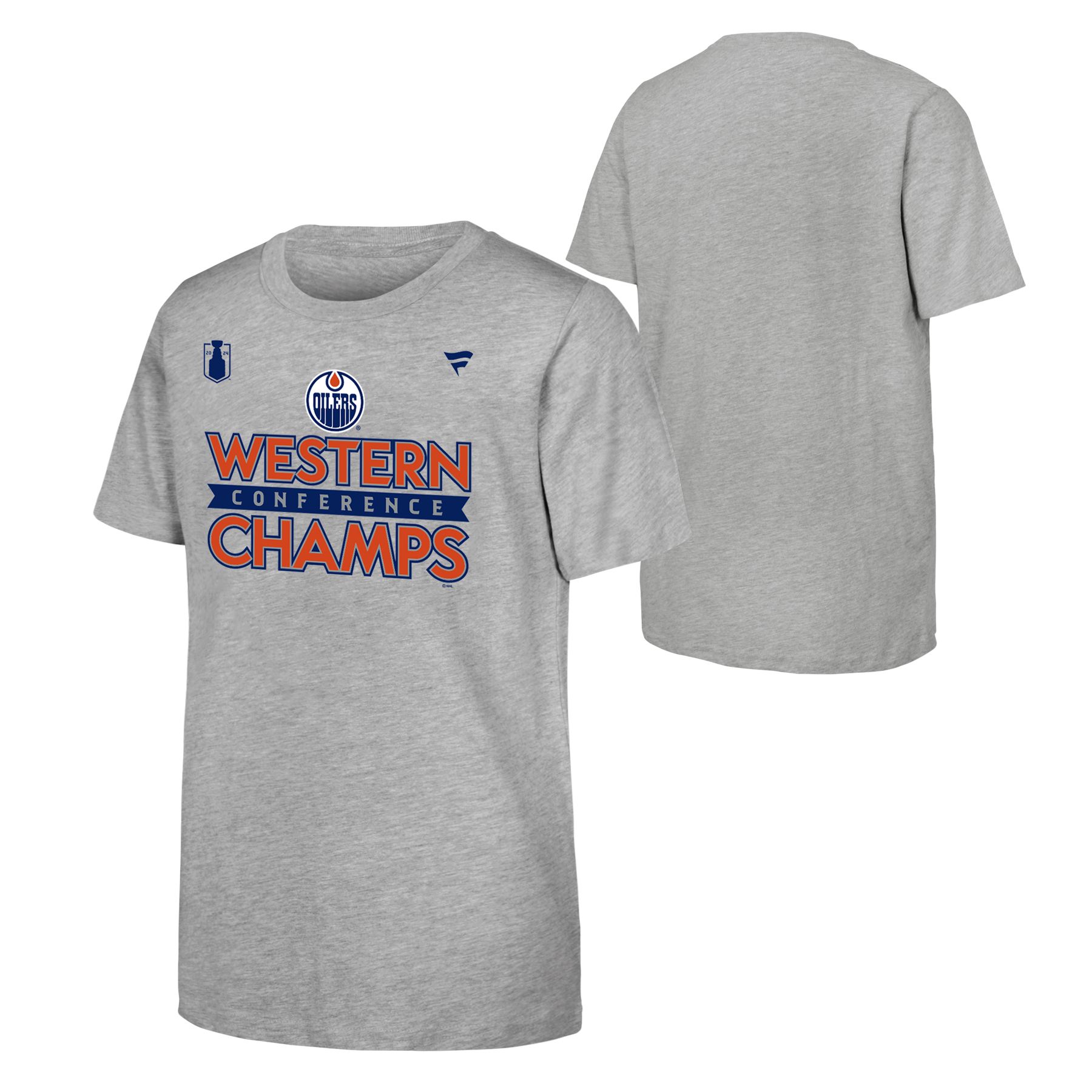 Youth Edmonton Oilers Fanatics Conference Champions Locker Room T-Shirt ...