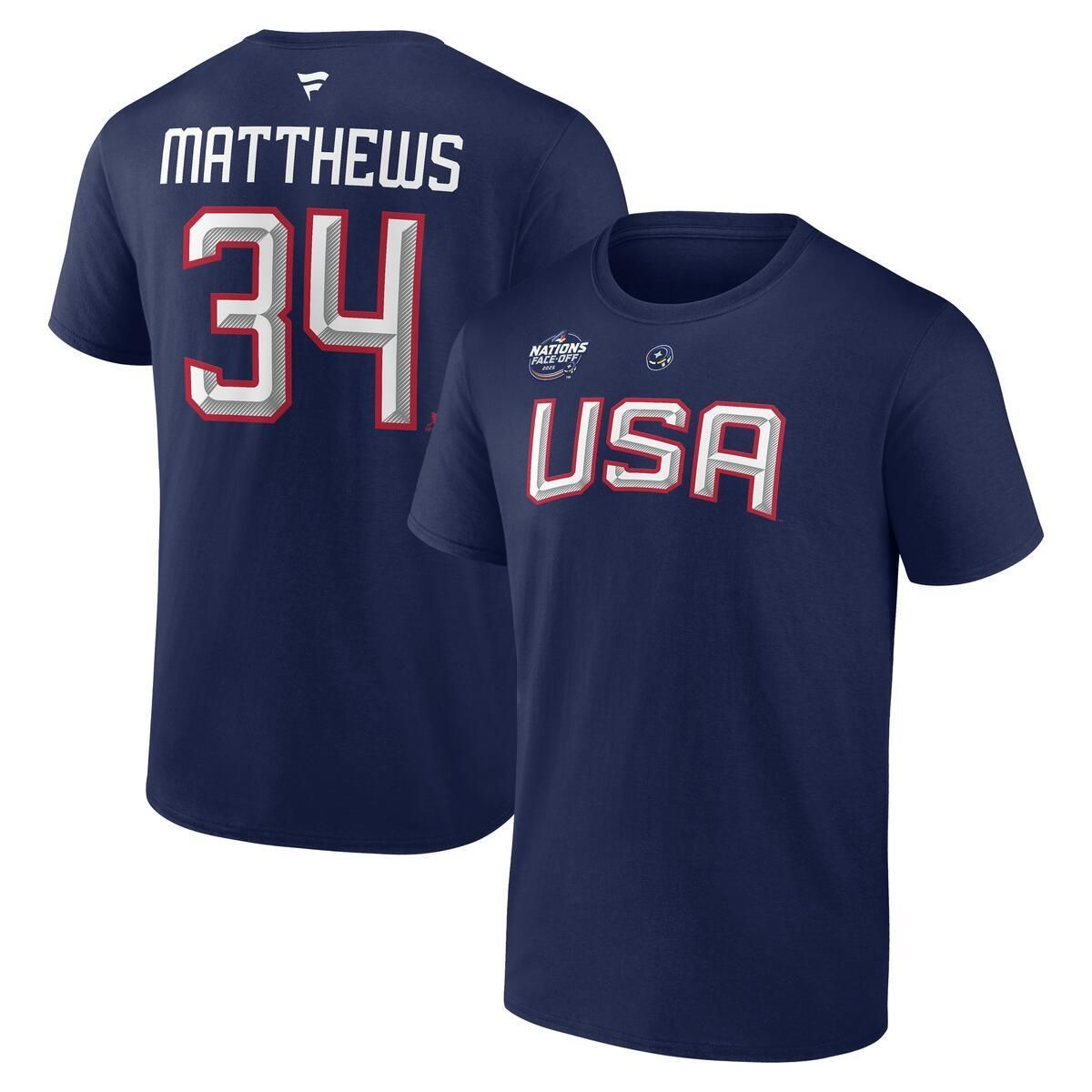 USA Stacked 4 Nations Face-Off Matthews Player T Shirt | SportChek