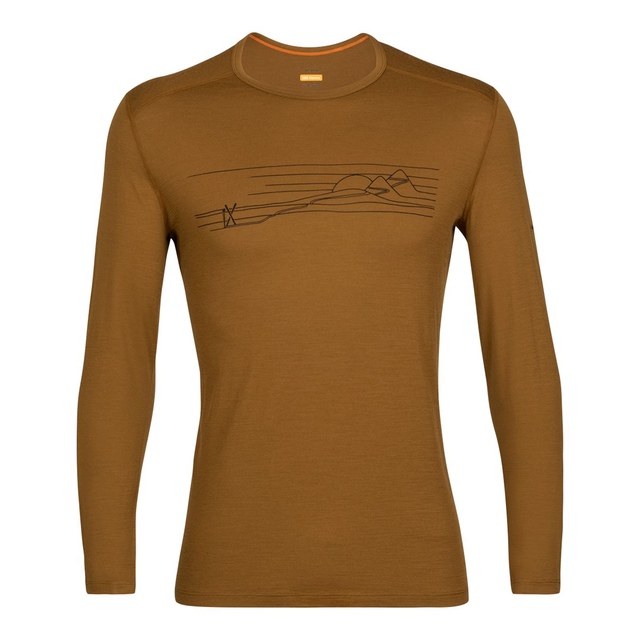 Icebreaker Men's 200 Oasis Ski Stripes Long Sleeve Crewe Top | SportChek