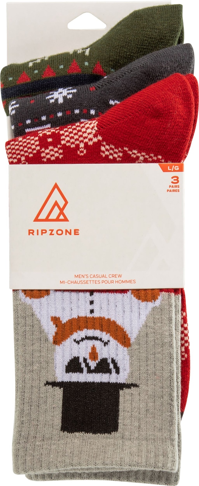 Ripzone Men's HD Crew Socks - 3 Pack | SportChek
