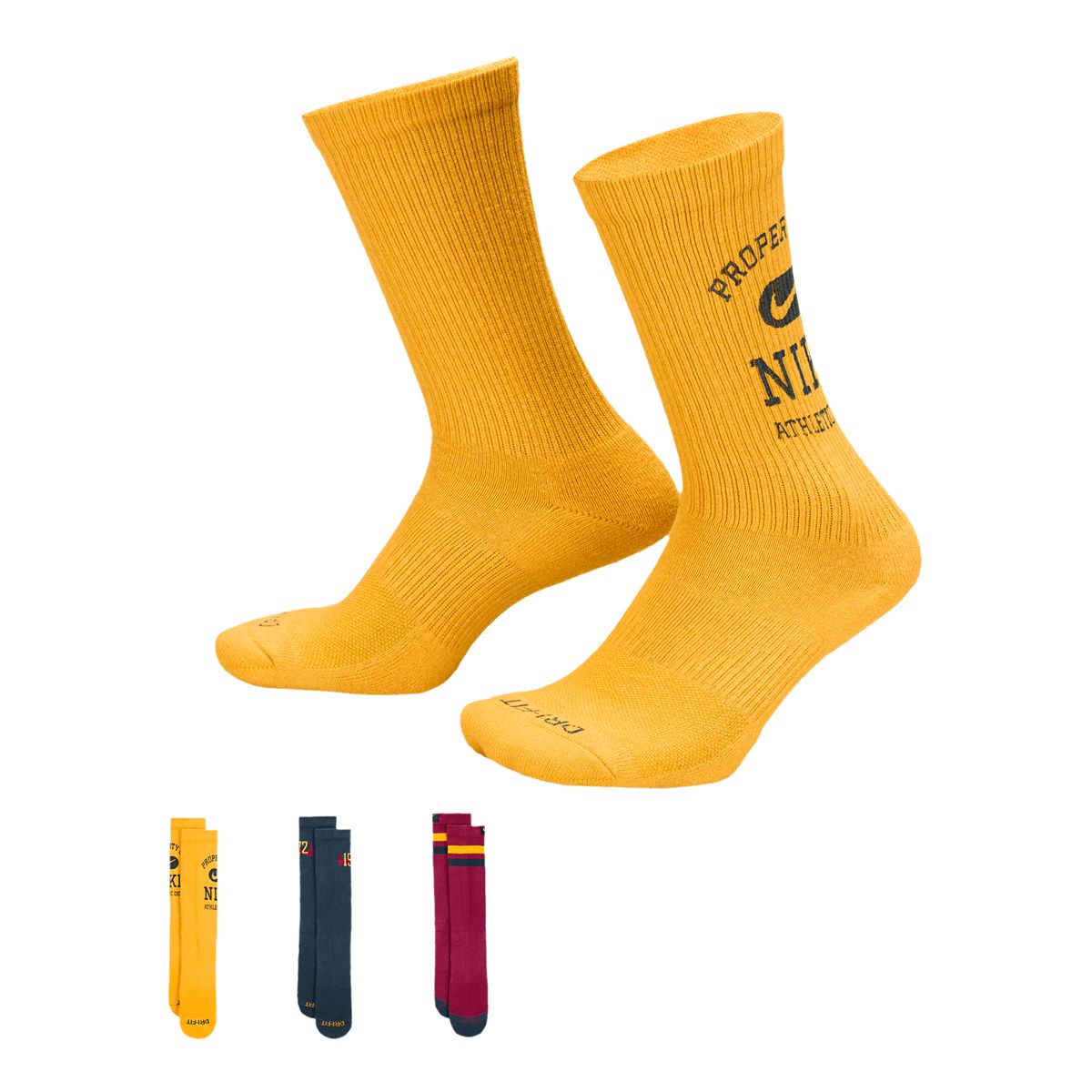 Nike Sportswear Men's Everyday Cushion Varsity Crew Socks - 3 Pack ...