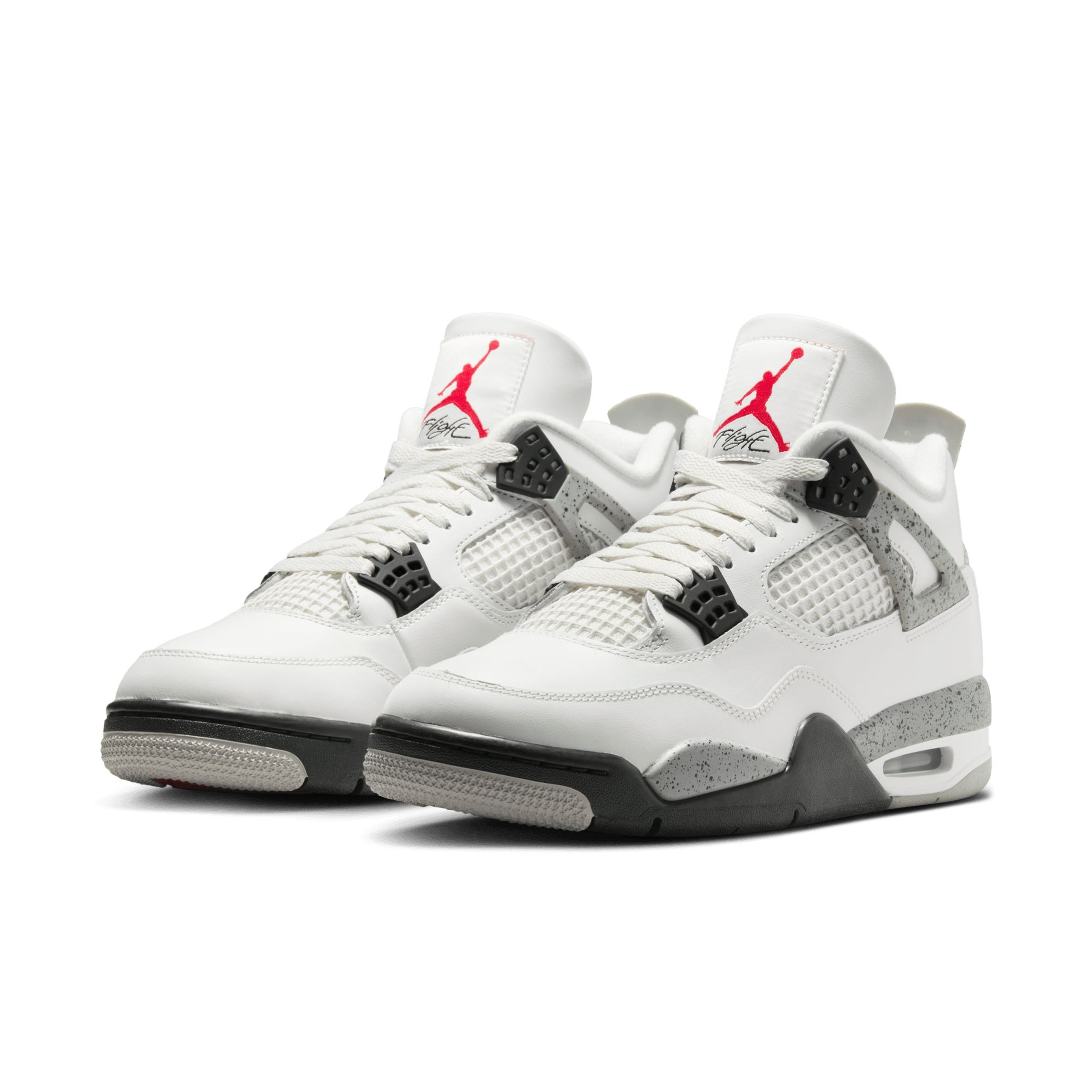 Nike Unisex Air Jordan 4 Retro Basketball Shoes - "White Cement ...