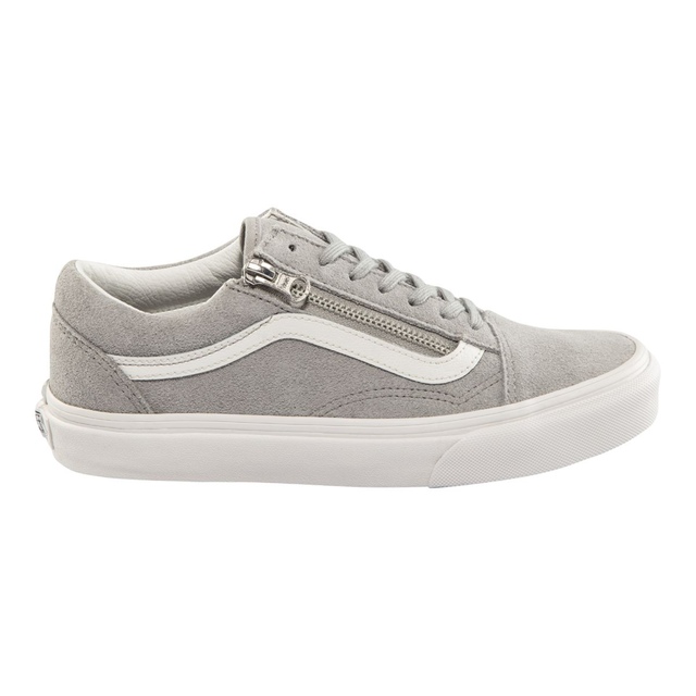 Vans Womens Old Skool Skate Shoes Sneakers Low Top Zipper Suede