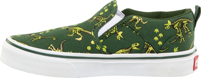 Vans Kids' Grade/Pre-School Asher Dino Skeleton Skate Shoes | SportChek
