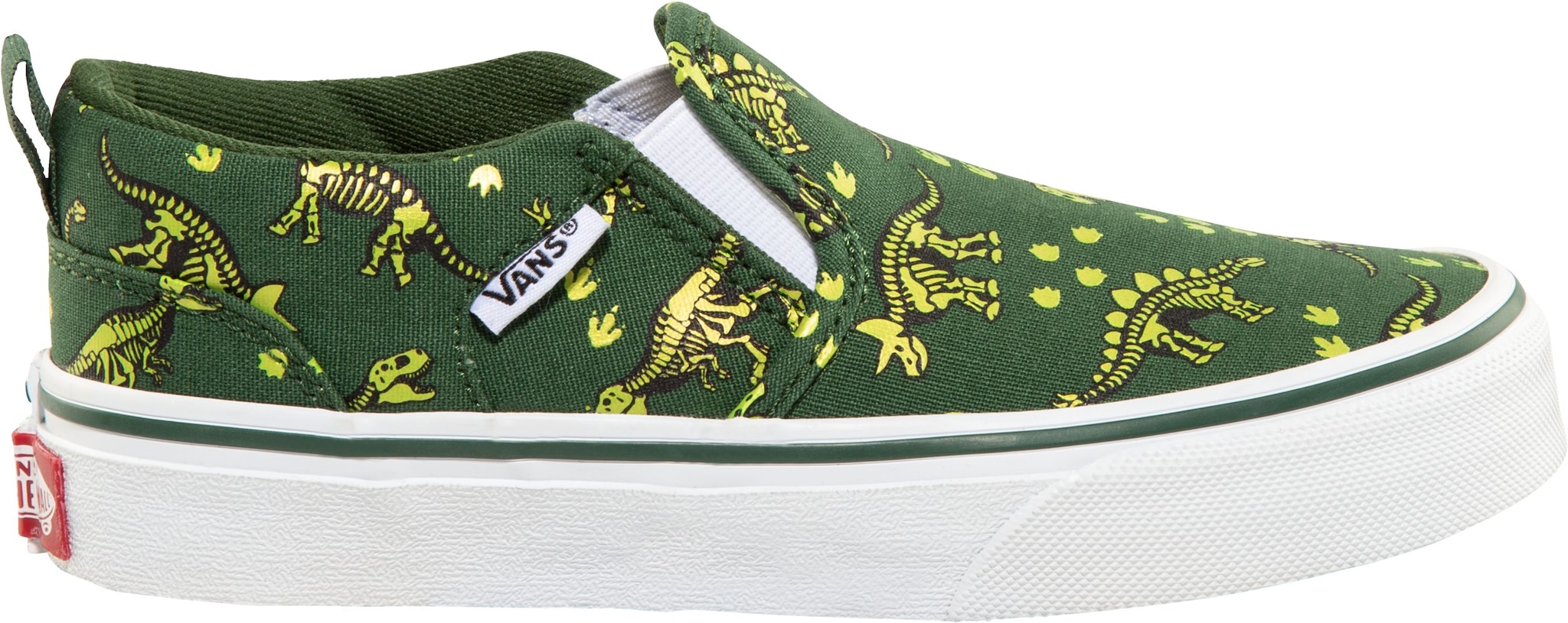 Vans Kids' Grade/Pre-School Asher Dino Skeleton Skate Shoes | Sportchek