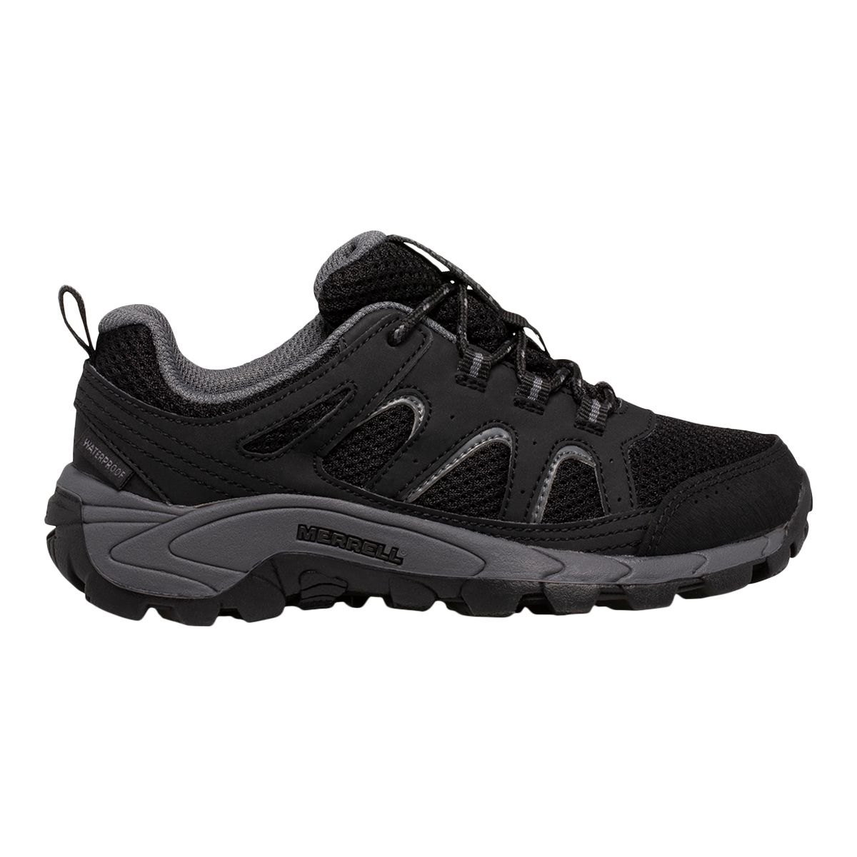 Merrell Kids' Grade/Pre-School Oakcreek Mid Lace Up Waterproof Hiking ...